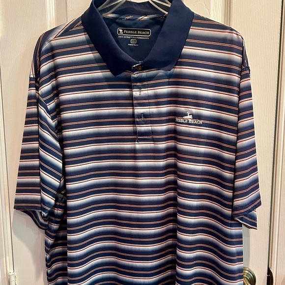 Pebble Beach | Shirts | Mens Pebble Beach Multicolor Polo Xxl | Poshmark